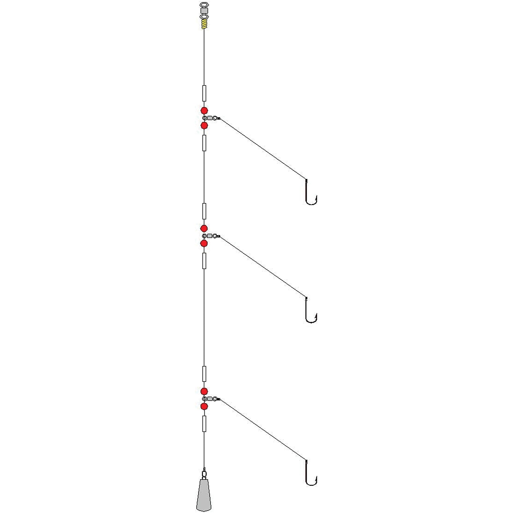 Shamrock Tackle 3 Hook Flapper Rig – Fishing Tackle Ireland